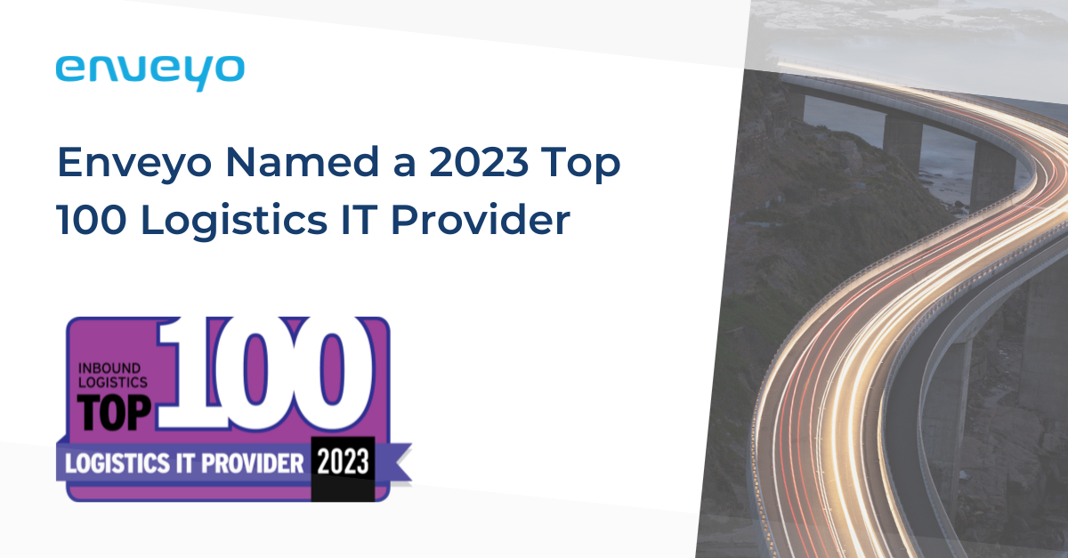 Enveyo Selected As A Top Logistics IT Provider By Inbound Logistics